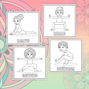 Libro de colorear yoga para niños - Yoga Cuentos